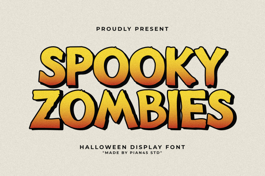 Spooky Zombies Halloween Display Font - Download Free Font