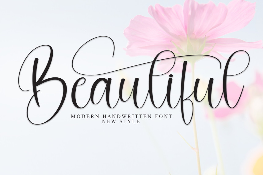 Beautiful - Modern Handwritten Font - Befonts