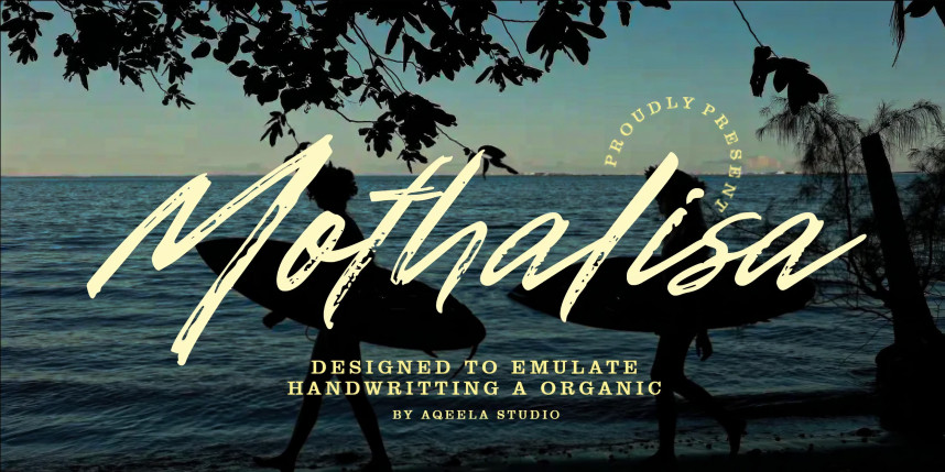Mothalisa Brush Font - Befonts