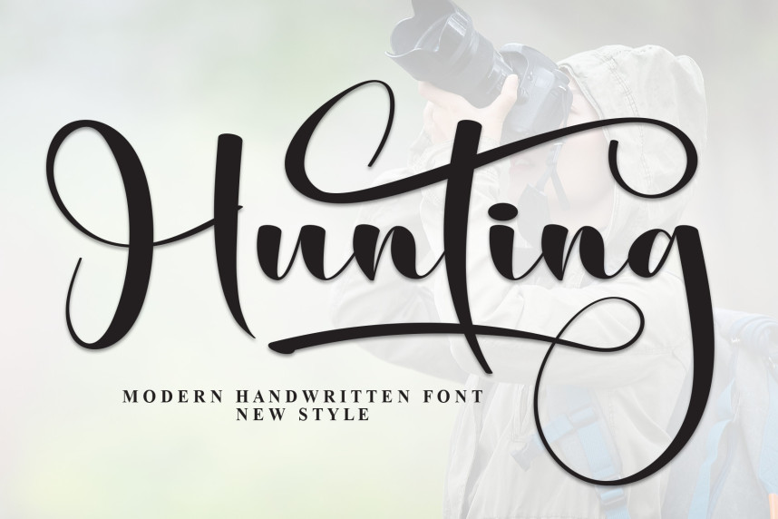 Hunting Style Script Font - Befonts
