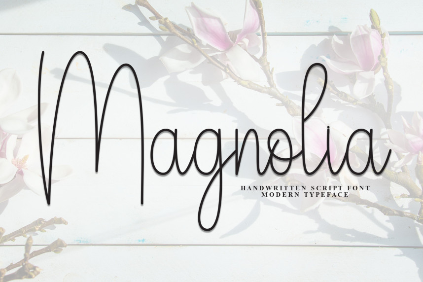 Magnolia - New Script Handwritten Font - Befonts