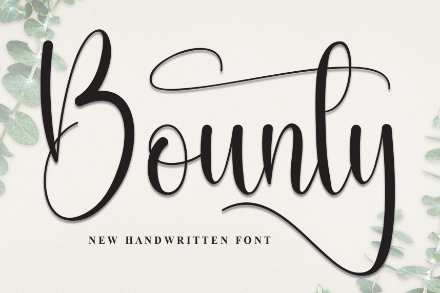 Bounty Simple Handwritten Font - Befonts