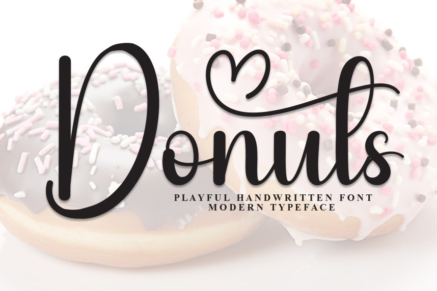 Donuts - New Script Handwritten Font - Befonts