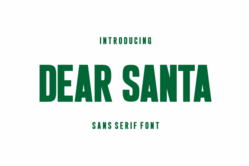 Dear Santa Font - Download Free Font