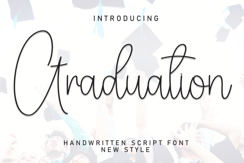 Graduation Handwritten Script Font - Befonts