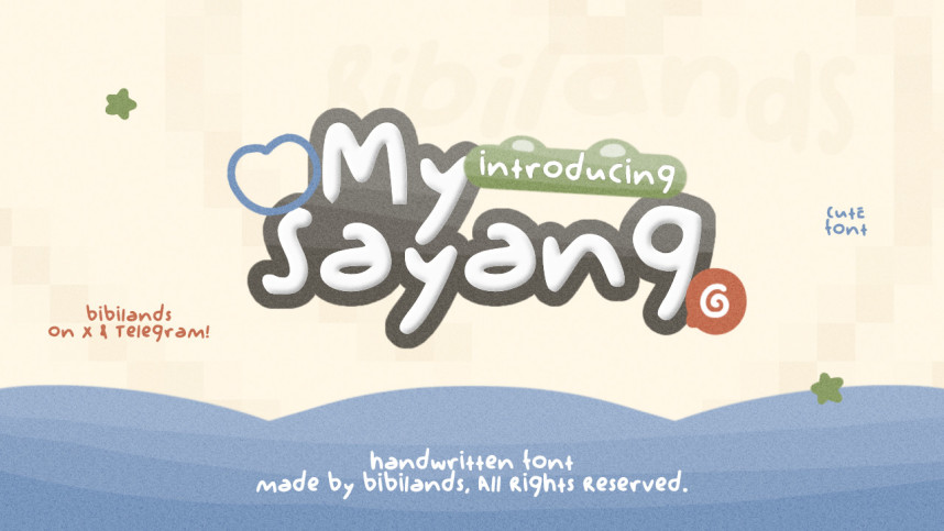 My Sayang Playful Font - Befonts