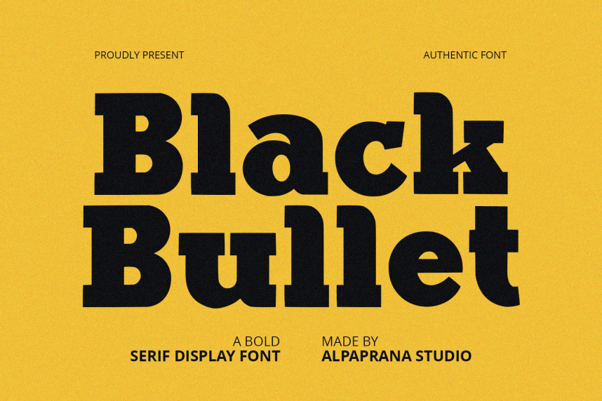 Black Bullet Font - Befonts