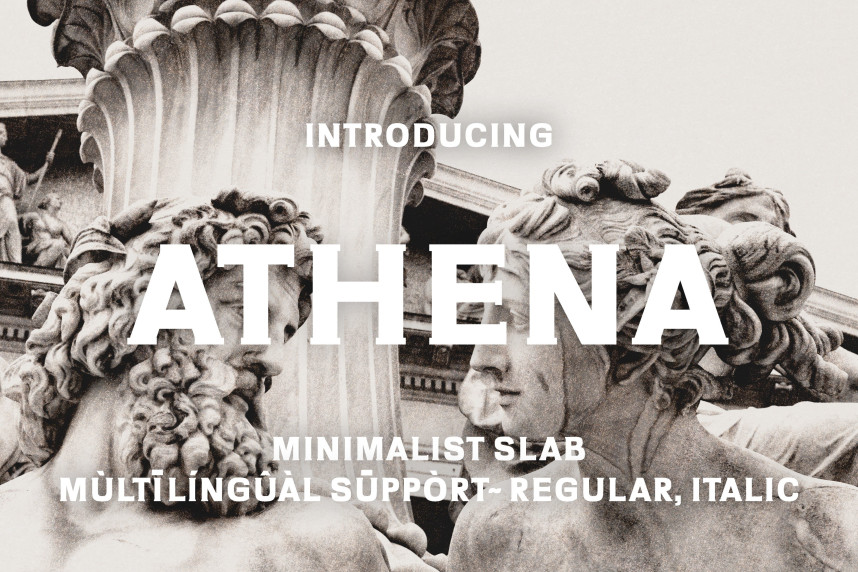 Athena - Minimalist Slab Serif Font - Download Free Font