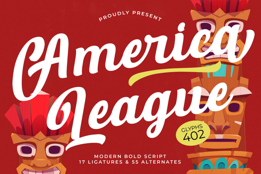 America League Script Font - Download Free Font