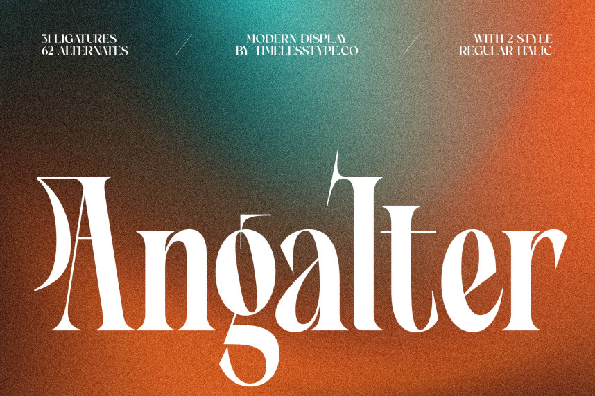 Angalter Typeface - Befonts