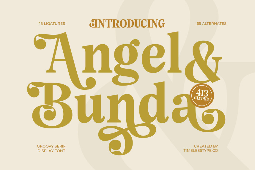 Angel & Bunda Serif Font - Download Free Font