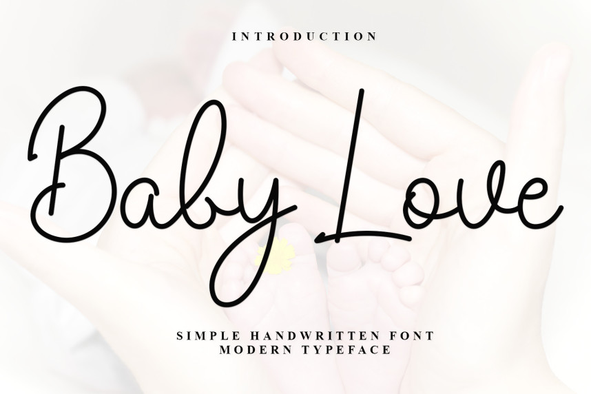 Baby Love - Simple Handwritten Font - Download Free Font
