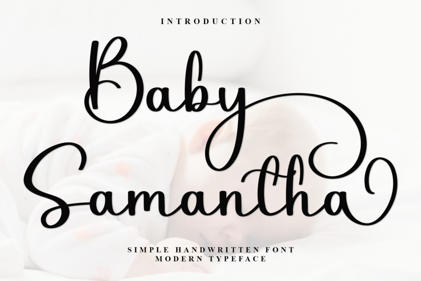 Baby Samantha Style Script Font - Download Free Font