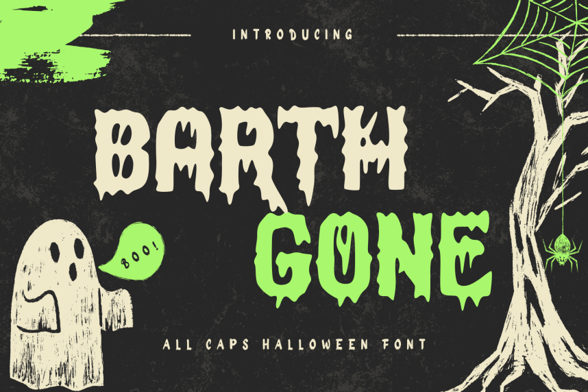 Barth Gone Font – Sharp Horror Font - Befonts
