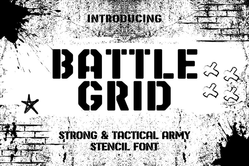 Battle Grid Font - Download Free Font