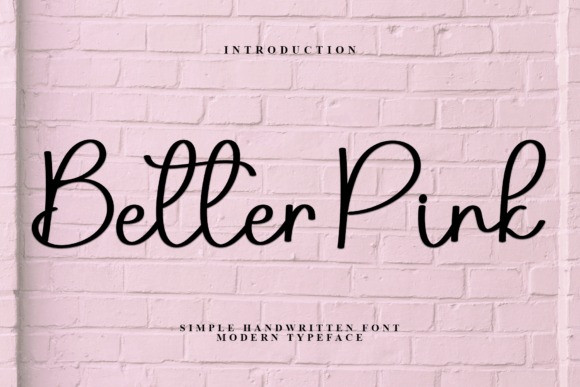 Better Pink Script Font - Download Free Font