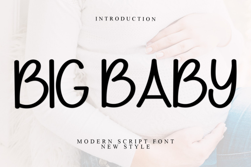 Big Baby Modern Script Font - Befonts