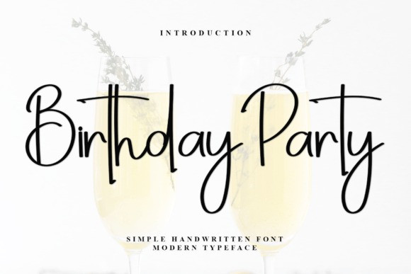 Birthday Party Handwritten Script Font - Download Free Font