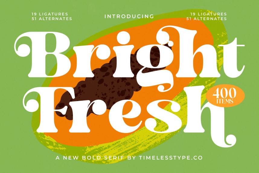 Bright Fresh Serif Font - Download Free Font