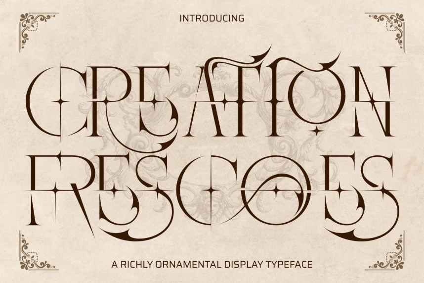 Creation Frescoes - Luxury Serif Font - Download Free Font