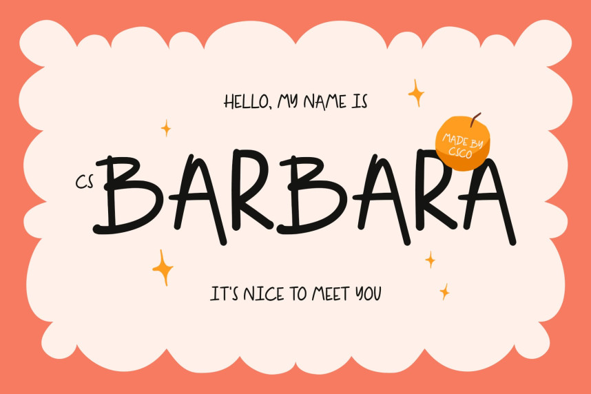 CS Barbara Font - Download Free Font