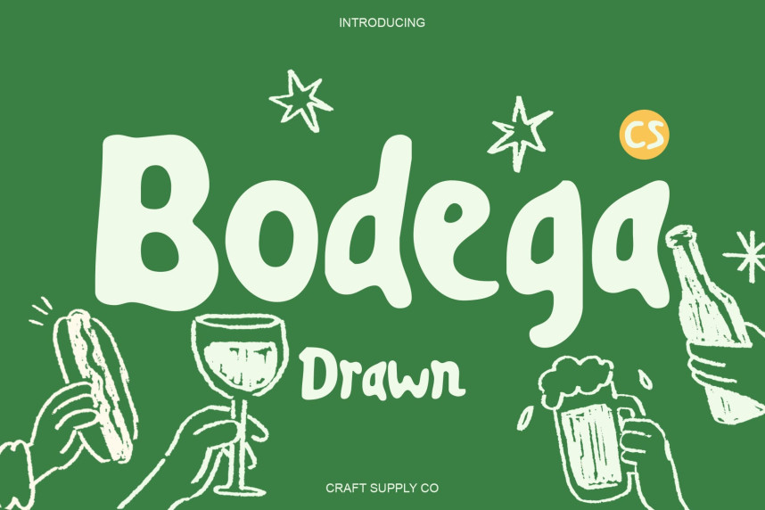 CS Bodega Drawn Font - Download Free Font
