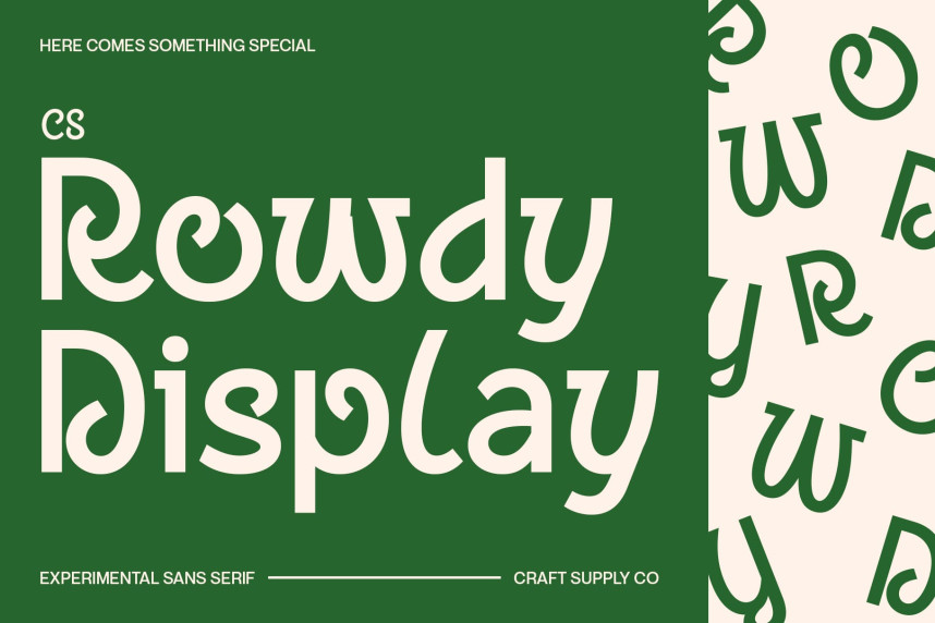 CS Rowdy Display Font - Download Free Font