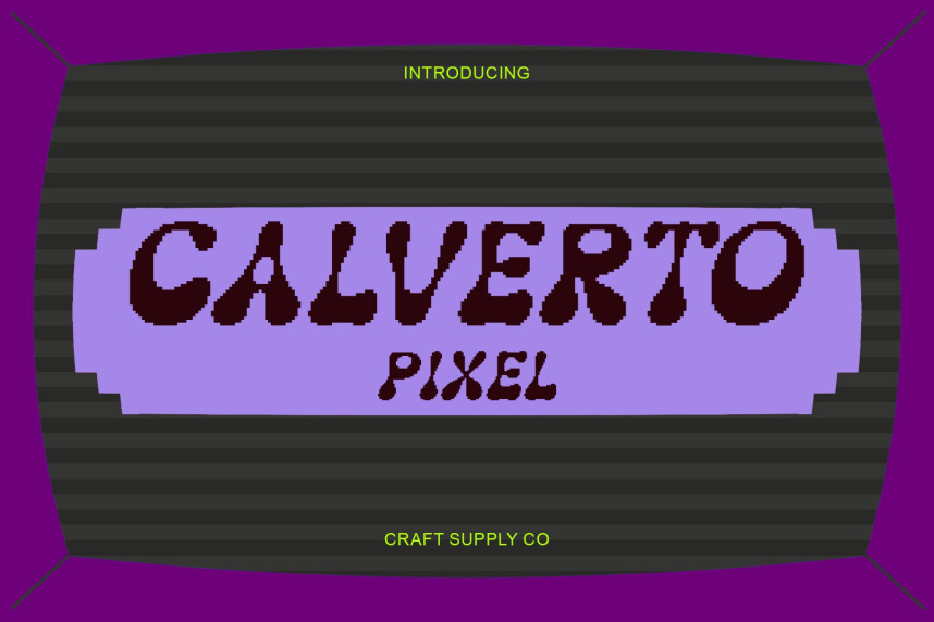 Calverto Pixel Font - Download Free Font