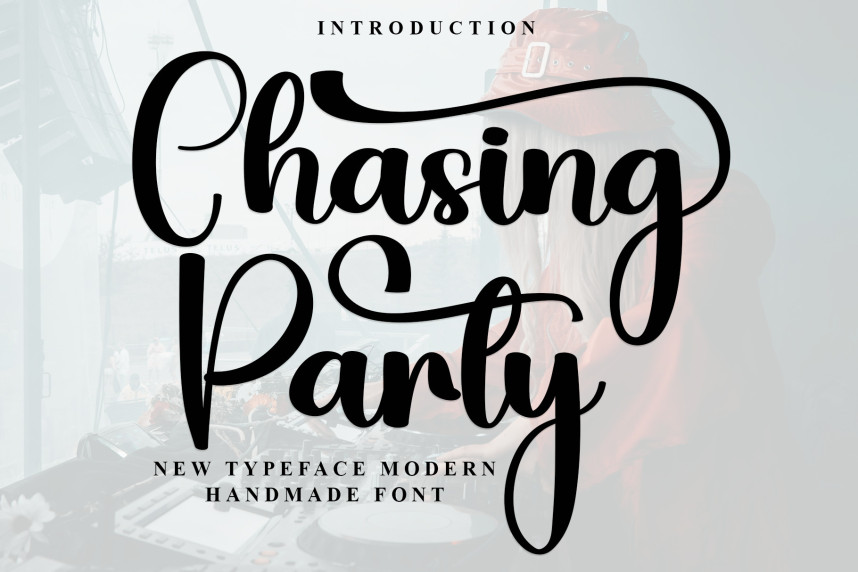 Chasing Party Style Script Font - Befonts