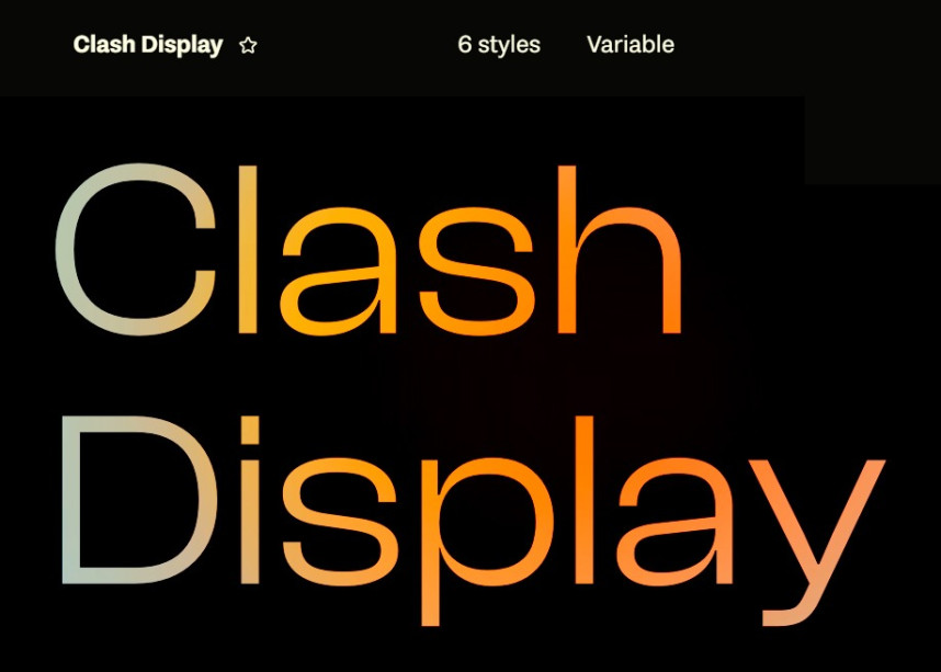 Clash Display Font - Download Free Font