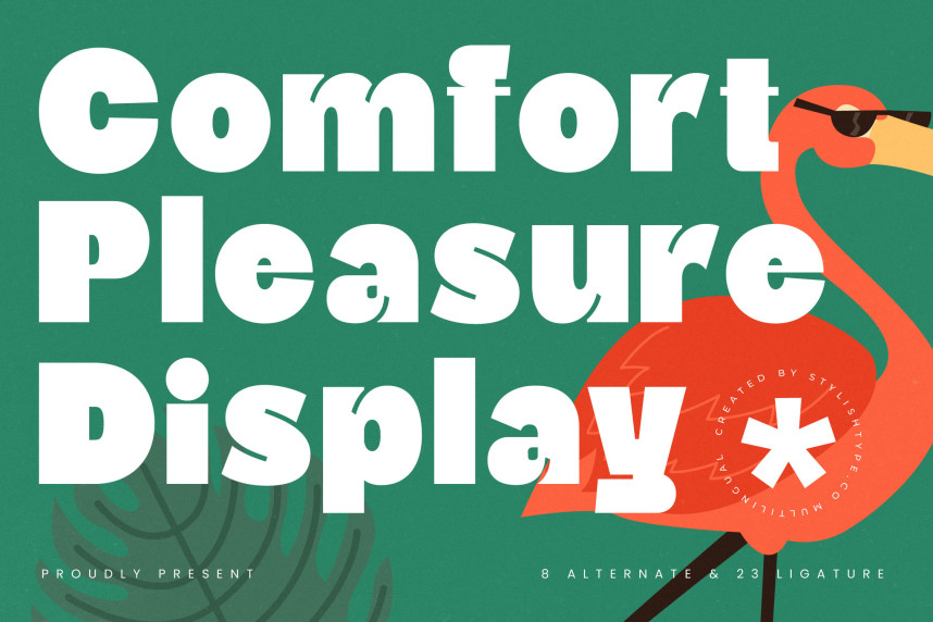 Comfort Pleasure - Display Sans Serif Font - Download Free Font