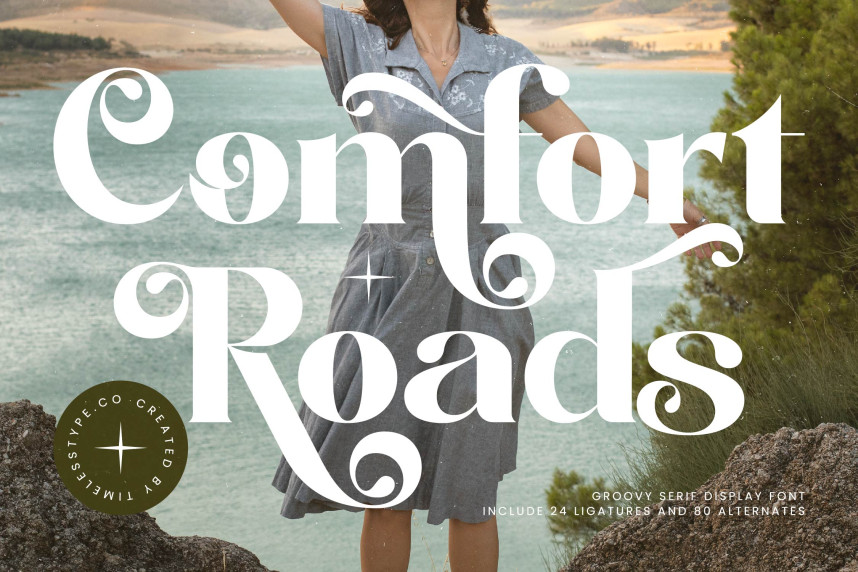 Comfort Roads Serif Typeface - Befonts
