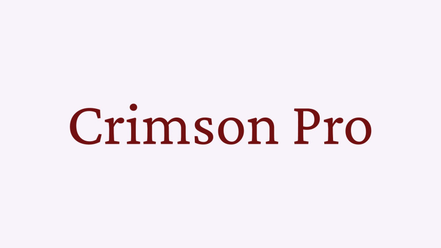 Crimson Pro Font Family - Download Free Font