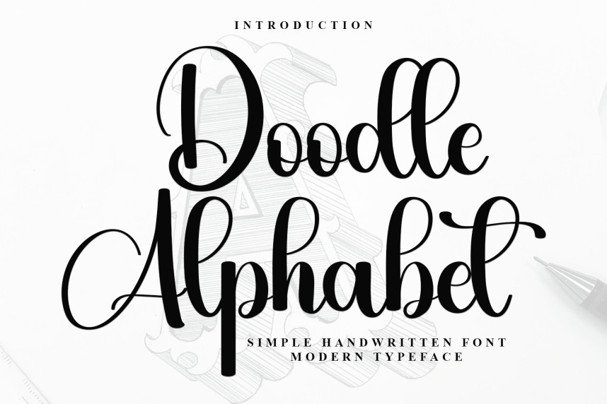 Doodle Alphabet - New Style And Unique Font - Download Free Font