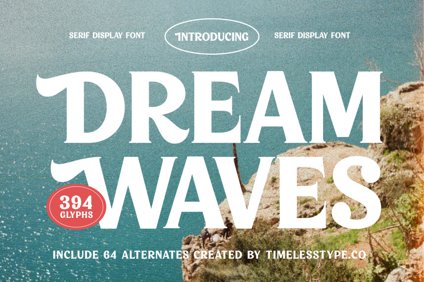 Dream Waves - Serif Display Font - Befonts