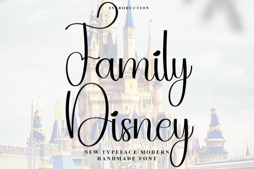 Family Disney - Modern Handmade Font - Befonts