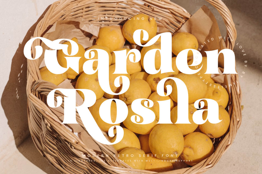 Garden Rosila Retro Font - Download Free Font