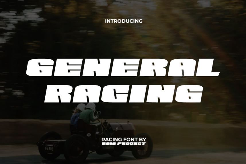 General Racing Font - Befonts