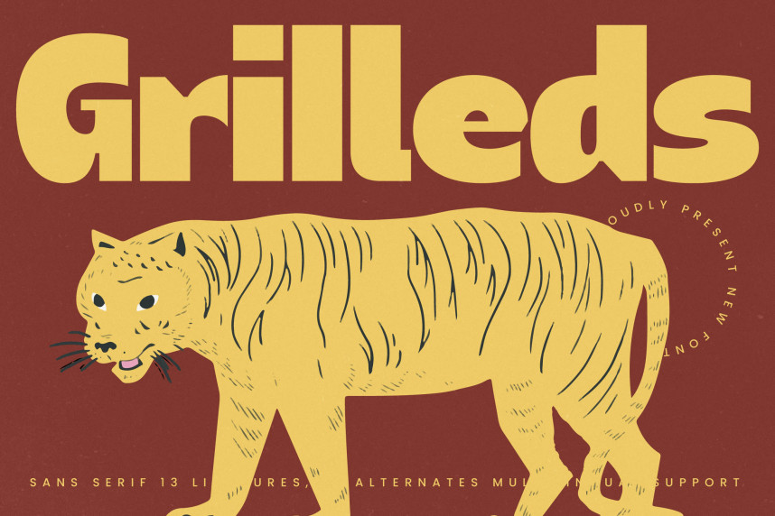 Grilleds Typeface - Befonts