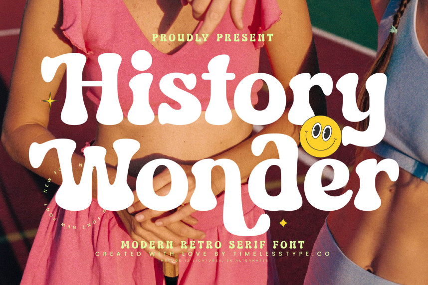 History Wonder - Modern Retro Font - Befonts