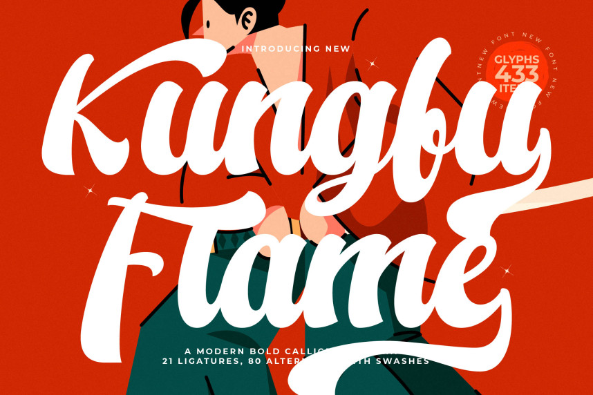 Kungfu Flame Script Font - Download Free Font