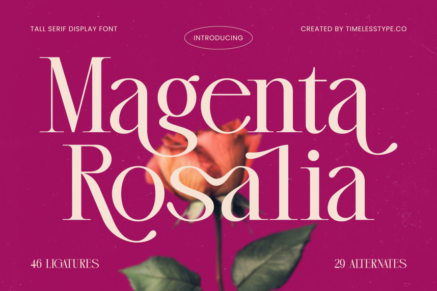 Magenta Rosalia Font - Download Free Font
