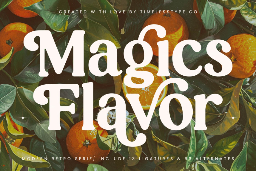 Magics Flavor - Modern Retro Serif Font - Download Free Font