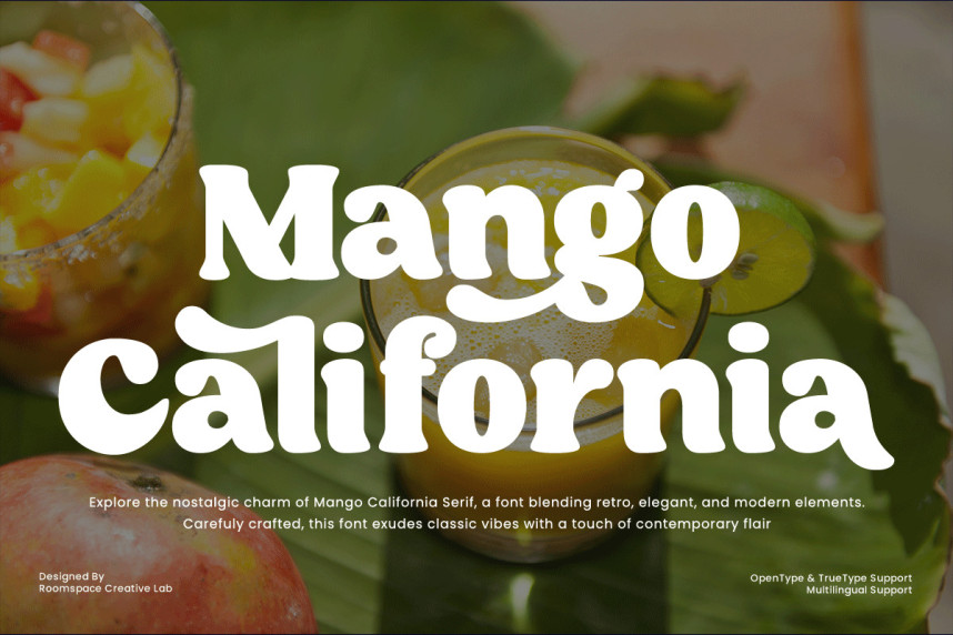 Mango California Font - Befonts