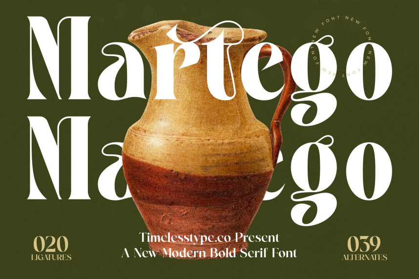 Martego - Modern Bold Serif Font - Download Free Font