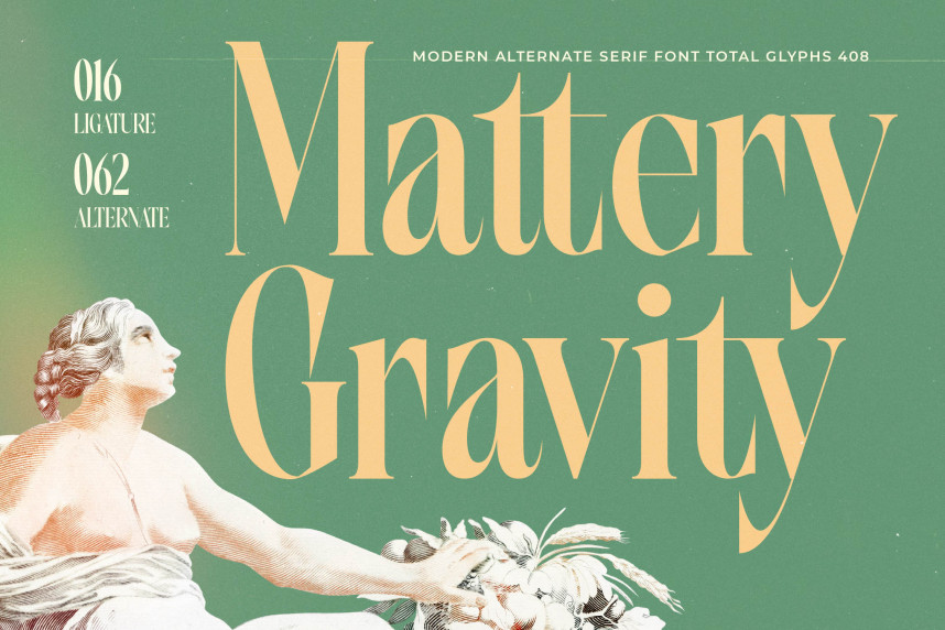 Mattery Gravity Font - Download Free Font