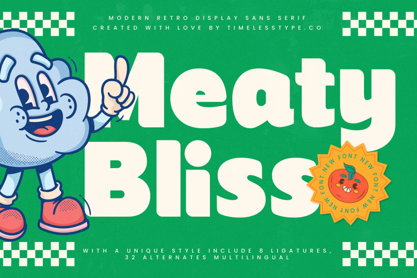 The Meaty Bliss Typeface - Download Free Font