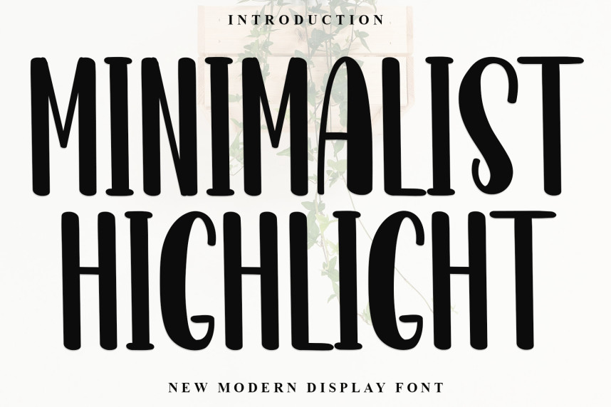Minimalist Highlight - Tall Bold Font - Befonts
