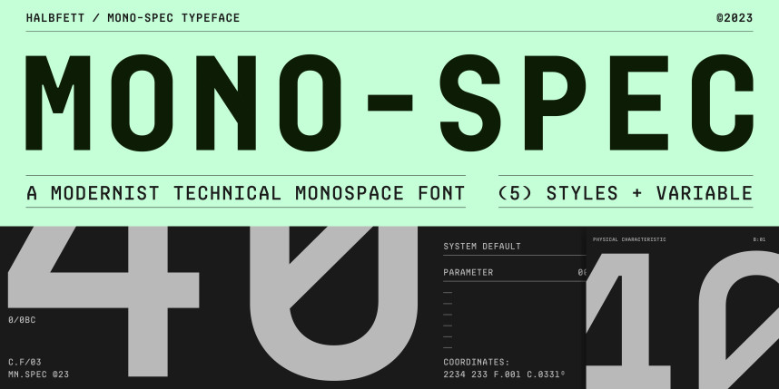 Mono Spec Font Family - Download Free Font