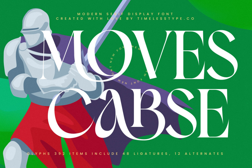 Moves Cabse - Modern Serif Font - Befonts